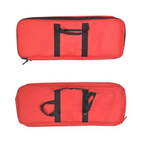 SHARROW Archery Takedown Recurve Bow Case Bow Bag Carrier Cover Storage Hand with Adjustment Arrow Tube Holder Hunting Accessories (red)