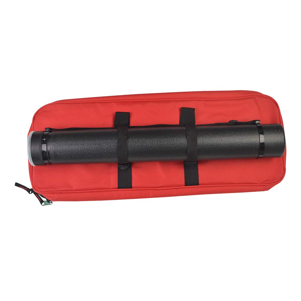 SHARROW Archery Takedown Recurve Bow Case Bow Bag Carrier Cover Storage Hand with Adjustment Arrow Tube Holder Hunting Accessories (red)