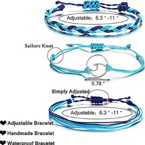 choice of all String Bracelets for WomenMen Summer Wave Bracelet Set for Teen Girls Waterproof Surfer Ankle Bracelet for Men Boys Friends