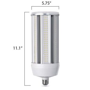 Feit Electric C15000/5K/LED 750 Watt-Equivalent 125W Non-Dimmable High Bright 15000 Lumen Corn Cob LED Yard Light Bulb, 11.1" H x 5.75" D, 5000K Daylight