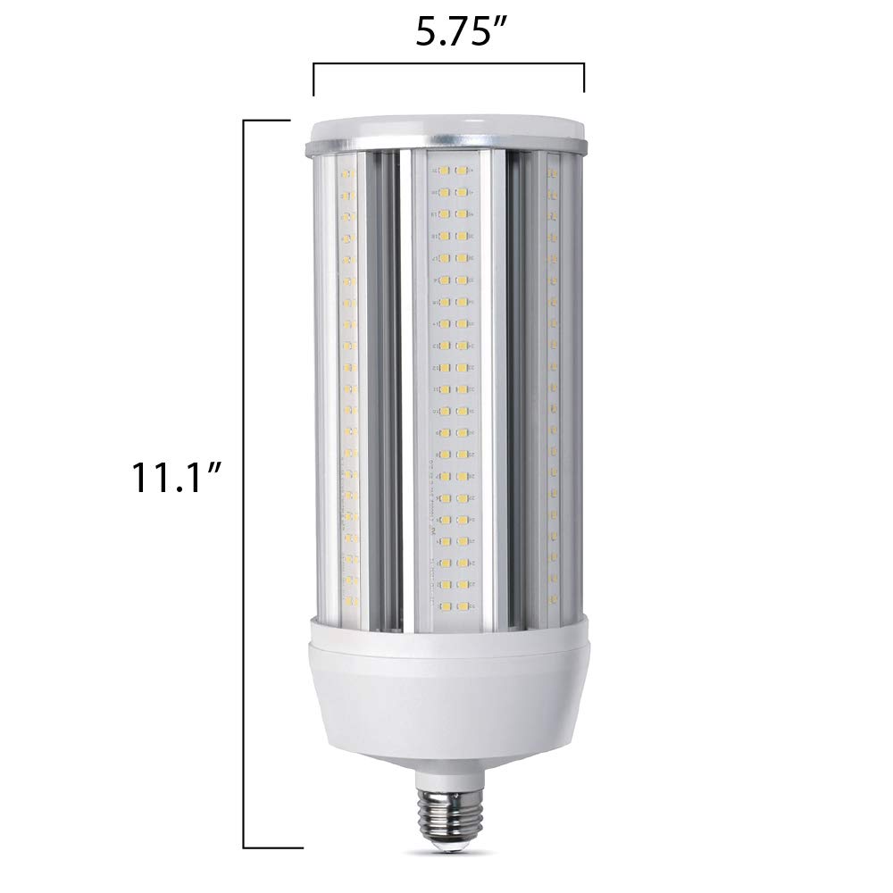 Feit Electric C15000/5K/LED 750 Watt-Equivalent 125W Non-Dimmable High Bright 15000 Lumen Corn Cob LED Yard Light Bulb, 11.1" H x 5.75" D, 5000K Daylight