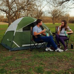 MOON LENCE Camping Tent 2 Person Tent Easy Setup Outdoor Tents Waterproof Double Layer for Camp and Backpacking Green