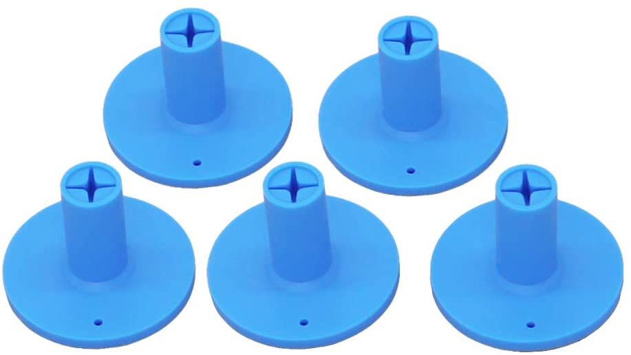 QHALEN Golf Rubber Tee Holder Set for Golf Driving Range Tee Practice Tool Pack of 5 (Blue)