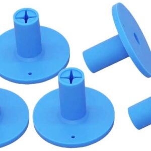 QHALEN Golf Rubber Tee Holder Set for Golf Driving Range Tee Practice Tool Pack of 5 (Blue)