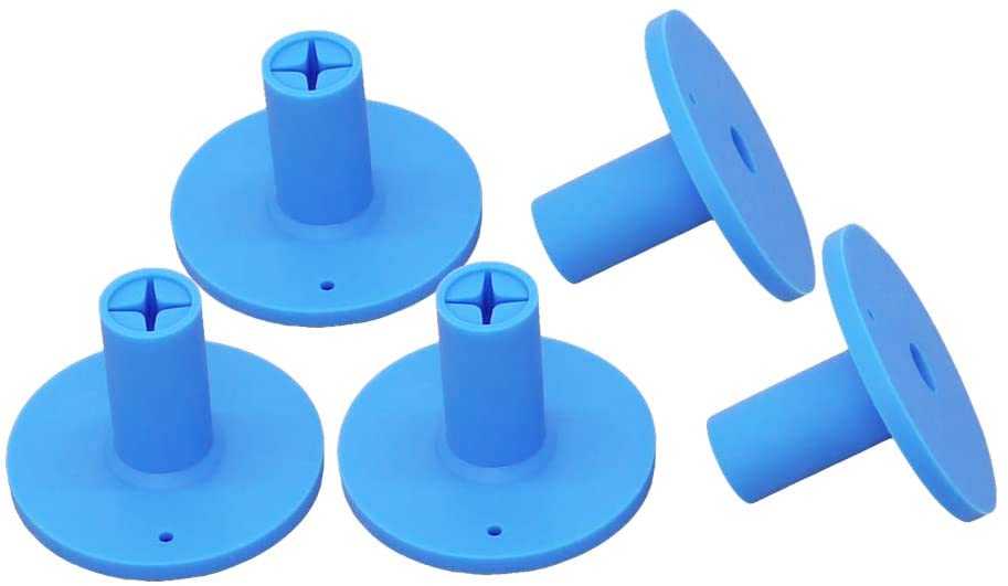 QHALEN Golf Rubber Tee Holder Set for Golf Driving Range Tee Practice Tool Pack of 5 (Blue)