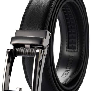 CHAOREN Mens Dress Belt - Ratchet Belt Leather 1 1/4" Comfort Click - Perfect Companion to Mens Dress Shoes