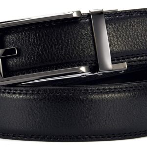 CHAOREN Mens Dress Belt - Ratchet Belt Leather 1 1/4" Comfort Click - Perfect Companion to Mens Dress Shoes