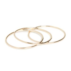 Ariel Gordon Jewelry Women's 14k Paper Thin Rings, Gold, 7