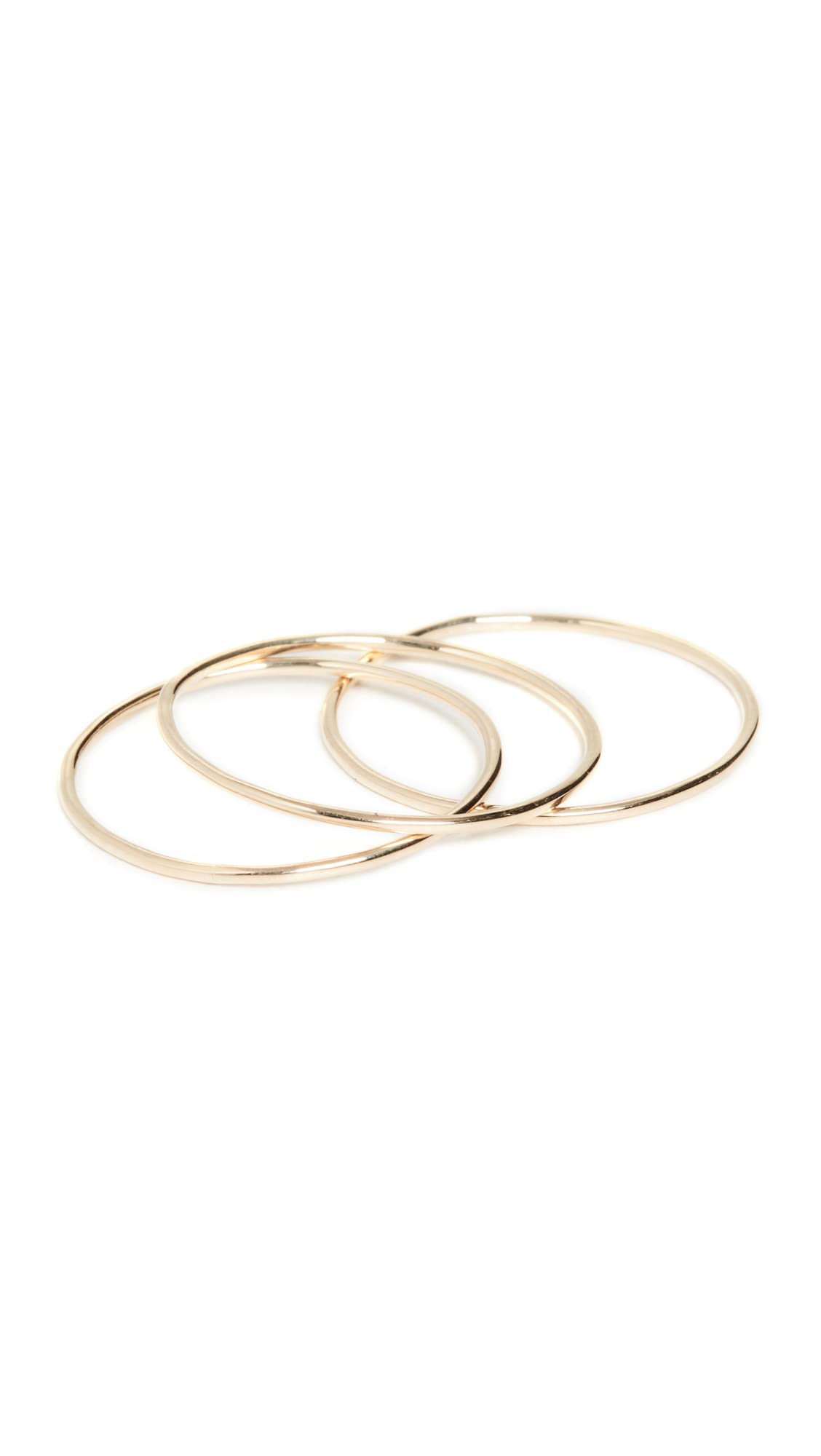 Ariel Gordon Jewelry Women's 14k Paper Thin Rings, Gold, 7