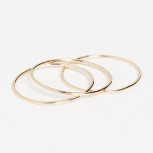 Ariel Gordon Jewelry Women's 14k Paper Thin Rings, Gold, 7