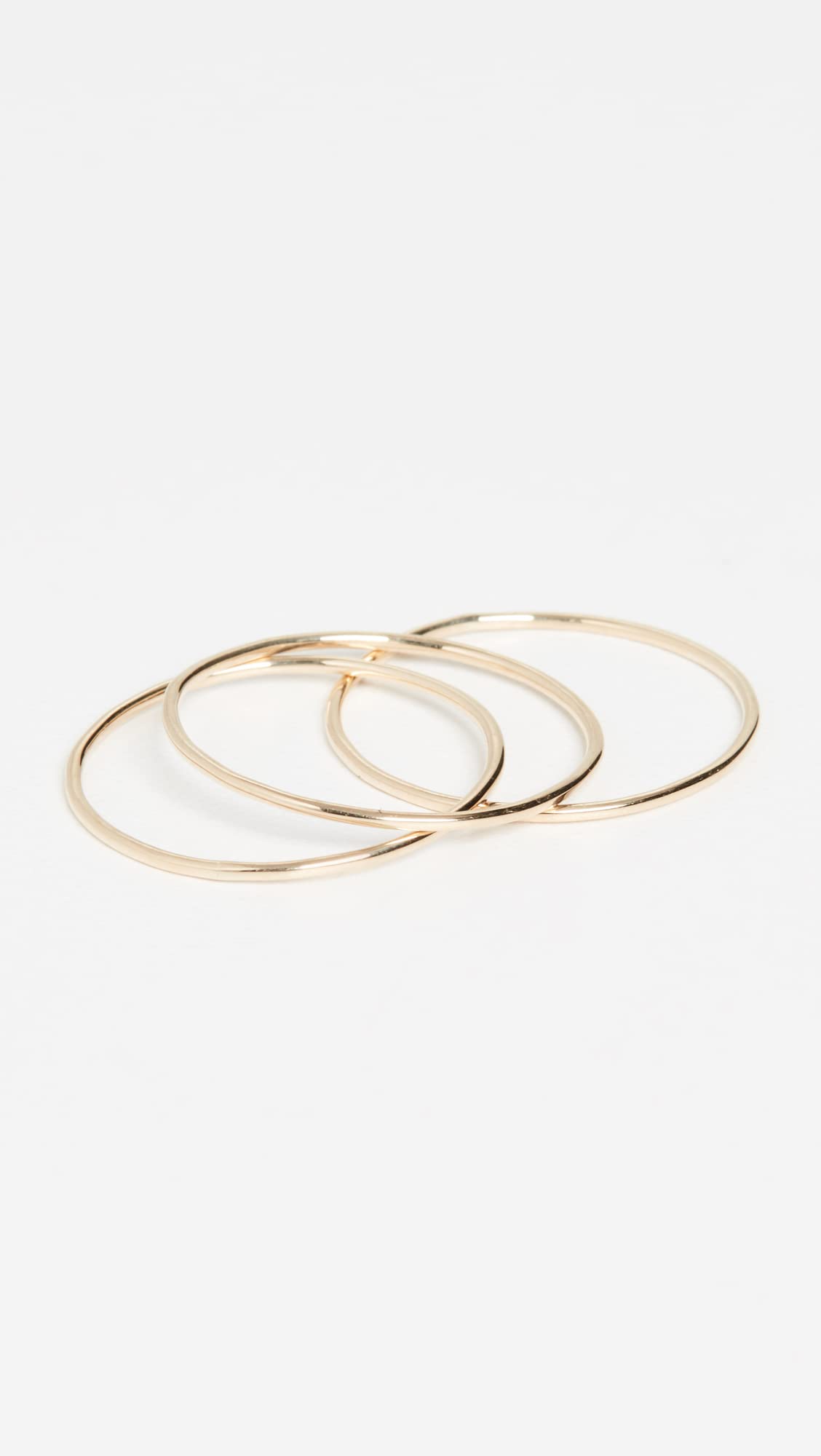 Ariel Gordon Jewelry Women's 14k Paper Thin Rings, Gold, 7