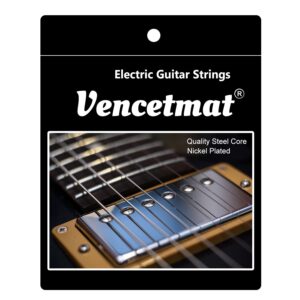 Vencetmat Electric Guitar High E Strings .010 Gauges, Light Tension, Good Tone, Ball End, Bulk Individually Wrapped 10 Pack