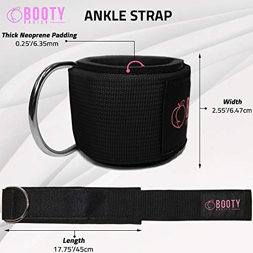 Booty Basics Ankle Strap for Cable Machines (Black)