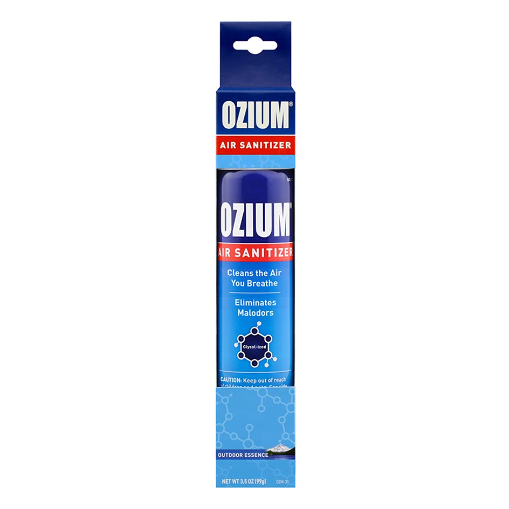 Ozium 3.5 Oz. 1 Pack Air Sanitizer & Odor Eliminator for Homes, Cars, Offices and More, Outdoor Essence