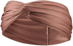 nike twist knot headband dusty peach/white osfm