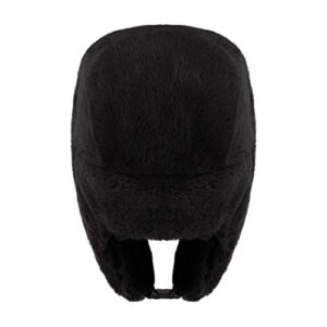 Winter Cozy Plush Ushanka Russian Hat Windproof Thermal Full Hood Earflap Hat Skull Cap Snowmobile Ski Hunting Trapper Hats for Adults Teens