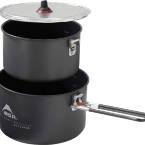 MSR Nonstick Ceramic Coated 2-Pot Camping Cook Set