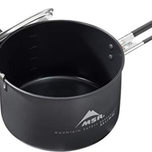 MSR 2.5 Liter Nonstick Ceramic Coated Solo Camping Cook Pot Black