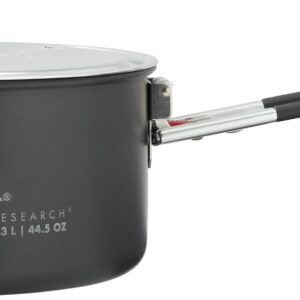 MSR 1.3 Liter Nonstick Ceramic Coated Solo Camping Cook Pot Black