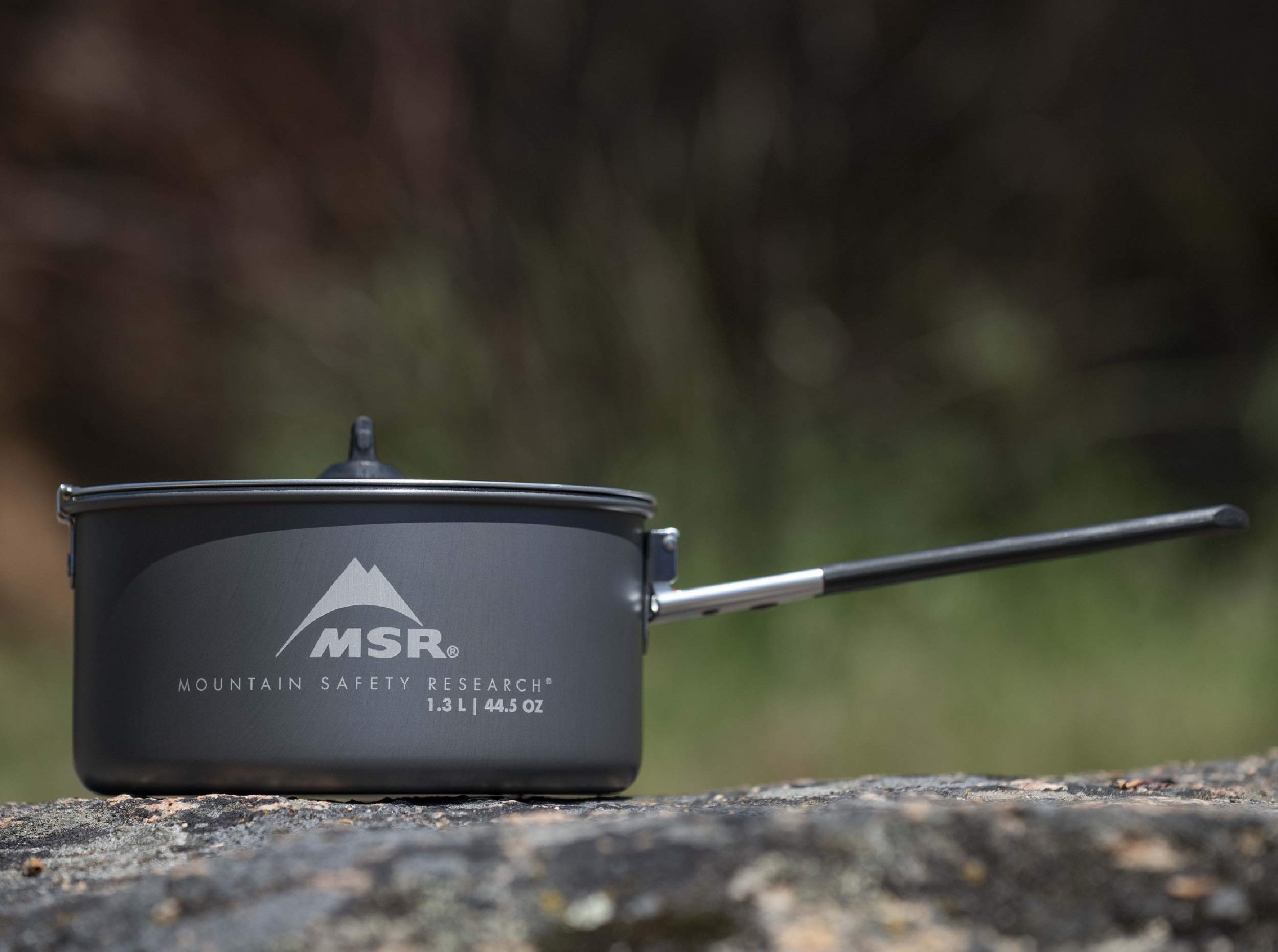 MSR 1.3 Liter Nonstick Ceramic Coated Solo Camping Cook Pot Black