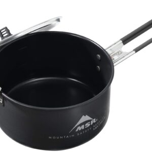 MSR 1.3 Liter Nonstick Ceramic Coated Solo Camping Cook Pot Black