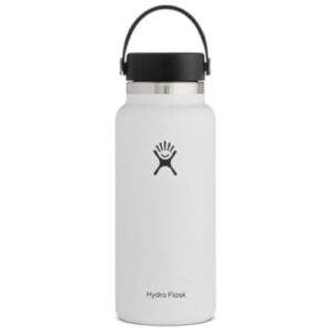 hydro flask wide flex cap white 32 oz