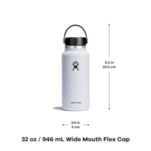 Hydro Flask Wide Flex Cap White 32 Oz