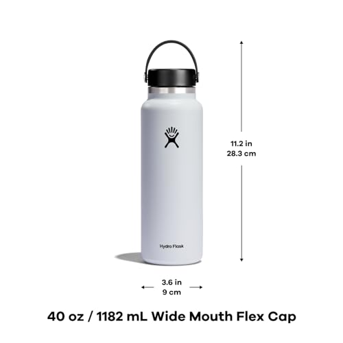 Hydro Flask Wide Flex Cap Black 40 Oz