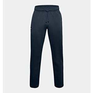 Under Armour Mens Rival Fleece Pants , Academy Blue (408)/Onyx White , X-Large