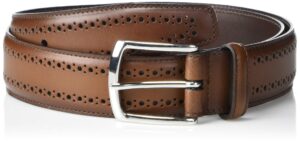 allen edmonds manistee men's belt, coffee, 34