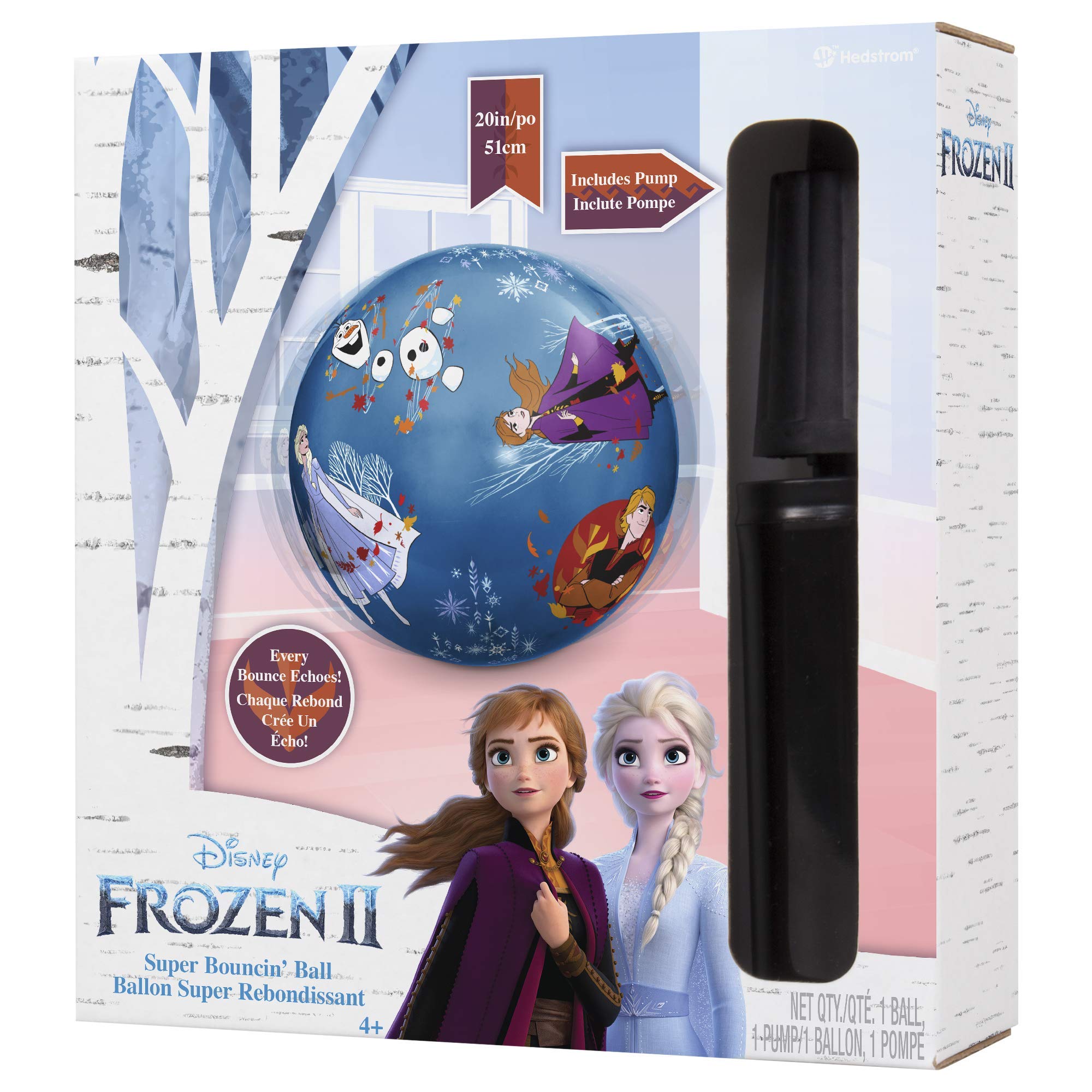 Hedstrom Disney Frozen 2, 20" Super Bouncin Ball W/Pump, Multicolor (54-0706BX)