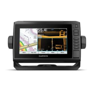 garmin echomap uhd 73sv, 7" keyed-assist touchscreen chartplotter with u.s. lakevü g3