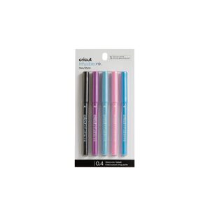 cricut 2007920 infusible ink markers, water color splash medium-point markers (1.0), 5 count