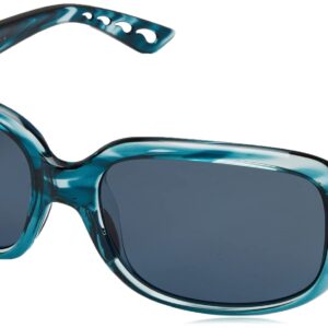 Costa Del Mar Gannet Sunglasses, Blue Tortoise/Grey Polarized, 58mm