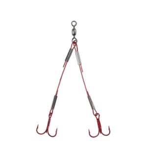 northland tackle prmr8 mini predator rig - wire - unweighted red #8