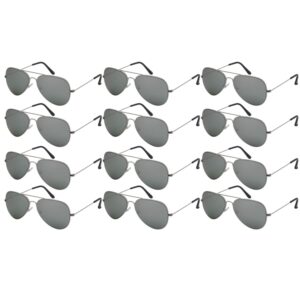 edge i-wear 12 pack aviators bulk sunglass men pilot spring hinge wholesale sunglasses (n25095a-m)