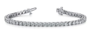 because faith is forever 3 carat classic diamond tennis bracelet 4 prong 14k white gold value plus collection