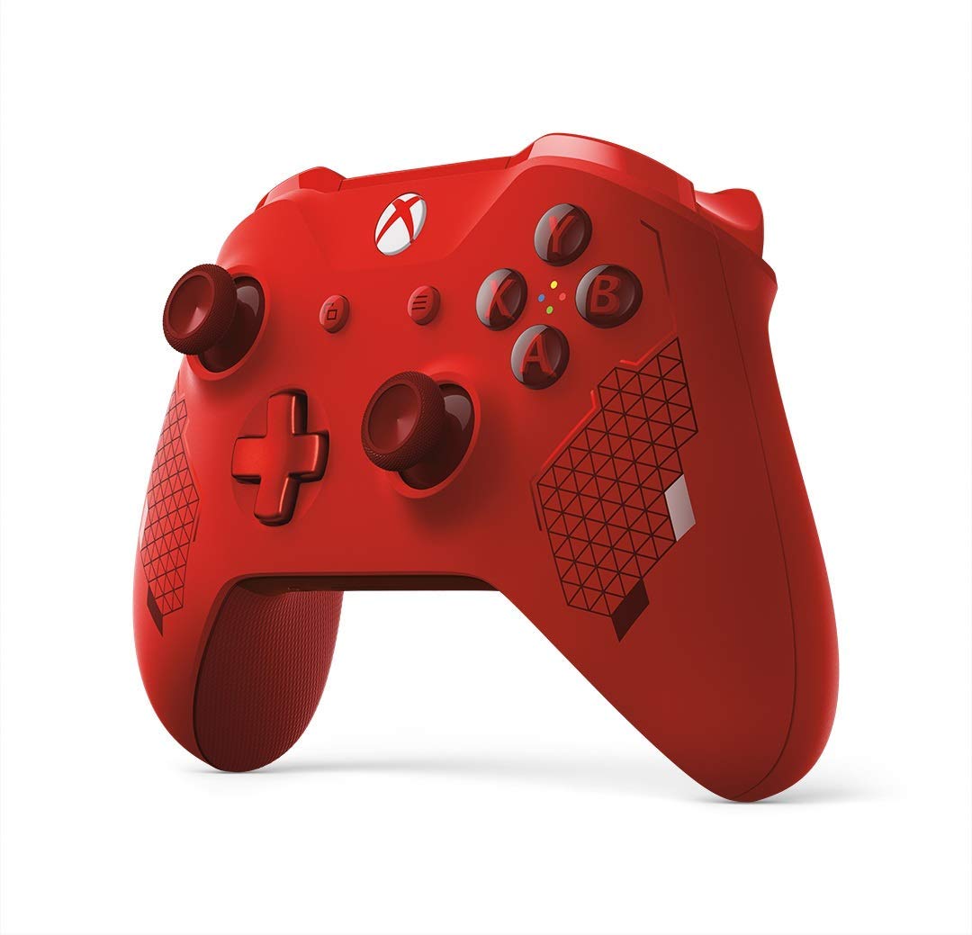 Microsoft Xbox Wireless Controller - Sport Red Special Edition, Bluetooth, Windows 10 Compatible, 3.5mm Headset Jack