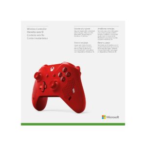 Microsoft Xbox Wireless Controller - Sport Red Special Edition, Bluetooth, Windows 10 Compatible, 3.5mm Headset Jack