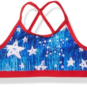 TYR Girl's Twinkle Trinity Top, Navy/White, M