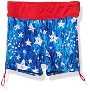 tyr girl's twinkle della boyshort, navy/white, m