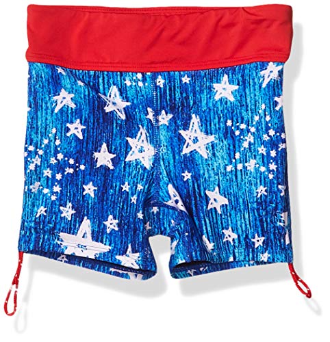 TYR Girl's Twinkle Della Boyshort, Navy/White, M