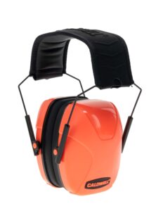 caldwell passive - youth hot coral - low profile 23 nrr hearing protection - adjustable earmuffs for shooting, hunting, range