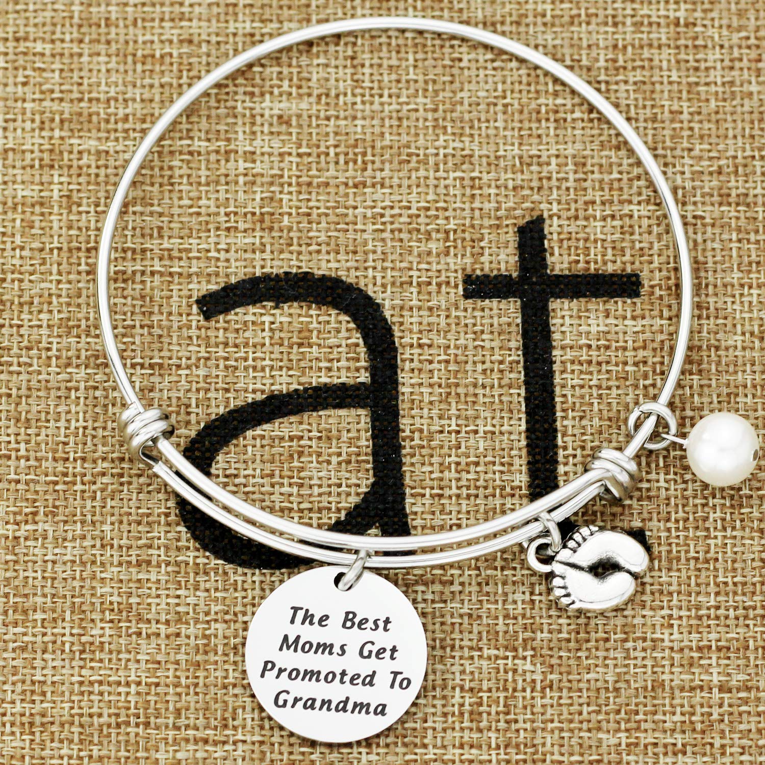 New Grandma Gifts Bracelet The Best Moms Get Promoted to Grandma to Be Jewelry