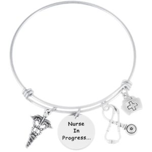 kivosliviz nursing student bracelet jewelry nurse progress future nurse gifts