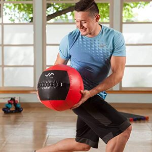 JFIT Wall Ball, 4 LB, Red/Black