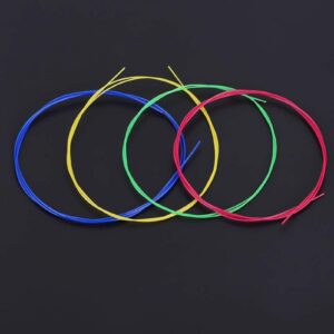 Ukulele Strings Set,4pcs/Set Colorful Nylon Strings Replacement Part Accessory for Ukelele