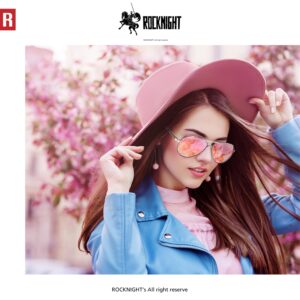 ROCKNIGHT Aviator Sunglasses for Women Polarized UV Protection Mirrored Pink Sunglasses UV400 Ladies Trendy Sunglasses Gifts for Women Tear drop