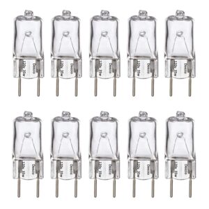 deezio xenon g8 35w 120v bulb 120v t4 light bulbs 190lumen g8 base 120 volt jcd type, pack of 10