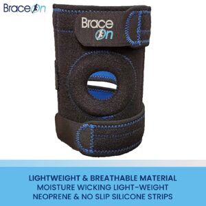 Brace On Active Sport Knee Brace - Bi-directional Patella Stabilizer for Men and Women, Medium